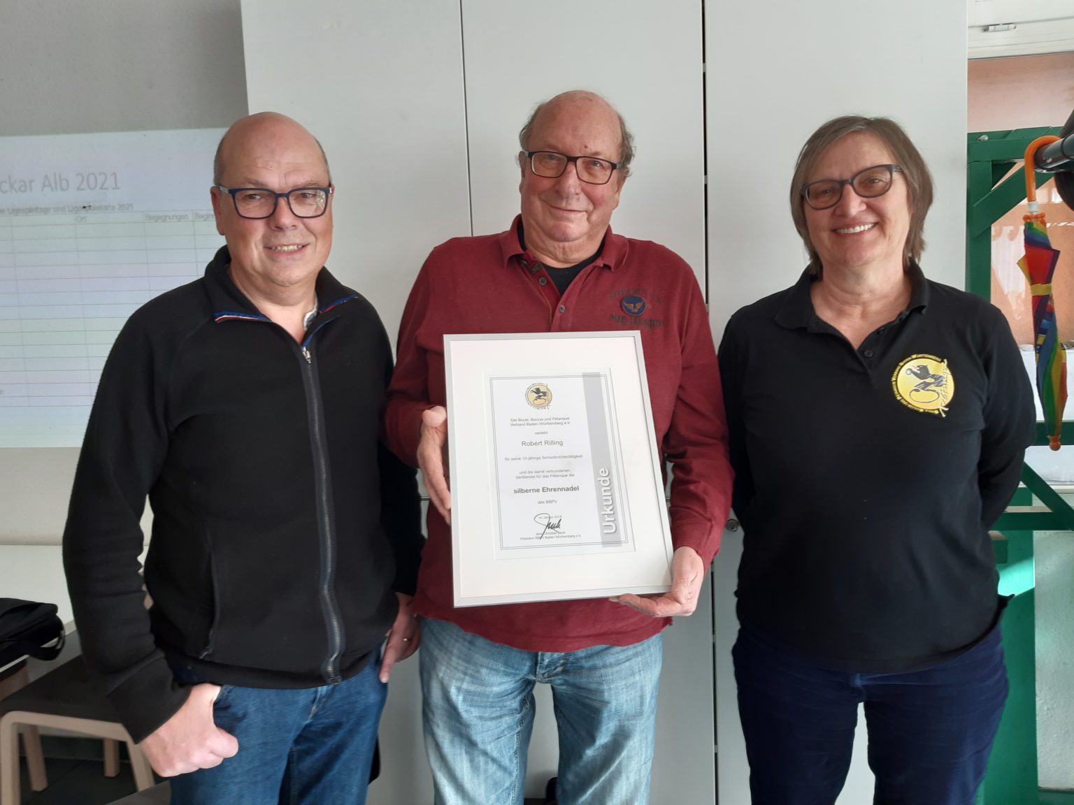 Ligaversammlung Neckar-Alb ehrt Robert Rilling - Boule, Boccia und ...